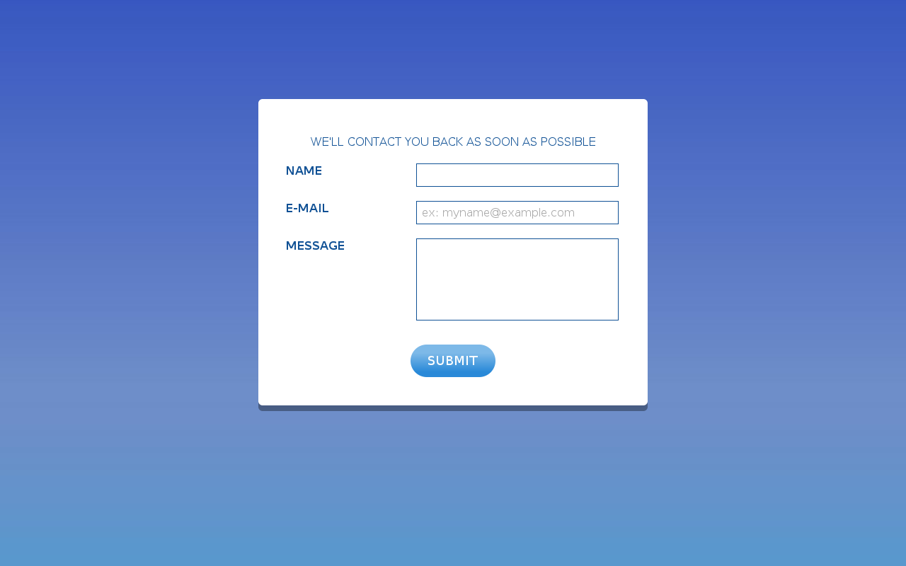 Blue Transparency - Form Themes | Jotform